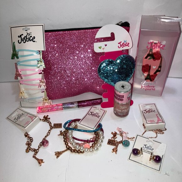 Justice | Accessories | Justice Girls Pc Paris Jewelry Hair Beauty Gift ...
